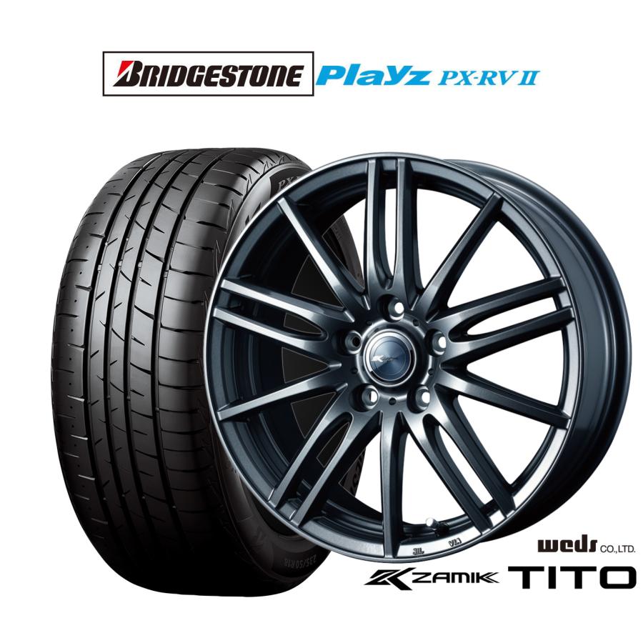 WEDS サマータイヤ ホイール4本セット ウェッズ ザミック ティート ブリヂストン PLAYZ プレイズ PX-RVII 205/60R16 : カーポートマルゼン - 通販 ...