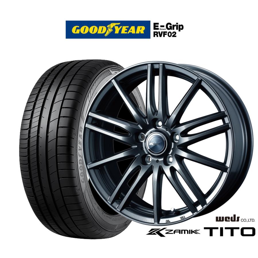 WEDS（ウェッズ） サマータイヤ ホイール4本セット ザミック ティート グッドイヤー エフィシエント グリップ RVF02 205 ...