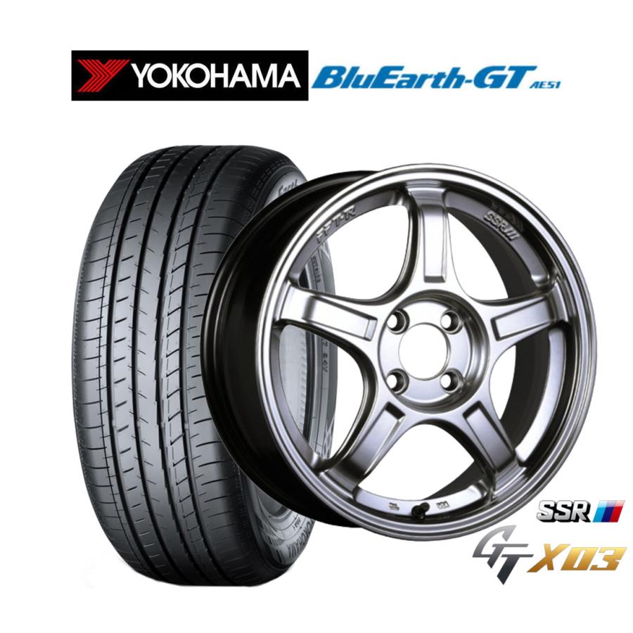 SSR サマータイヤ ホイール4本セット タナベ SSR GT X03 ヨコハマ BluEarth ブルーアース GT (AE51) 195 ...