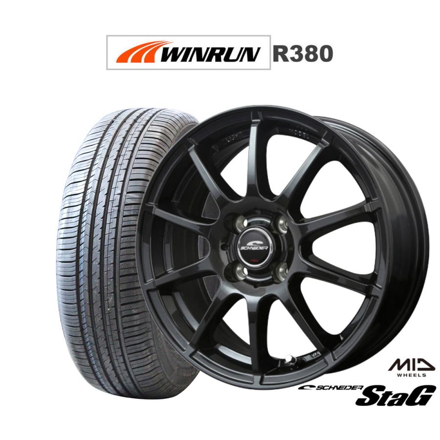 シュナイダー サマータイヤ ホイール4本セット MID スタッグ WINRUN ウインラン R380 165/60R14 : カーポートマルゼン - 通販 - Yahoo!ショッピング