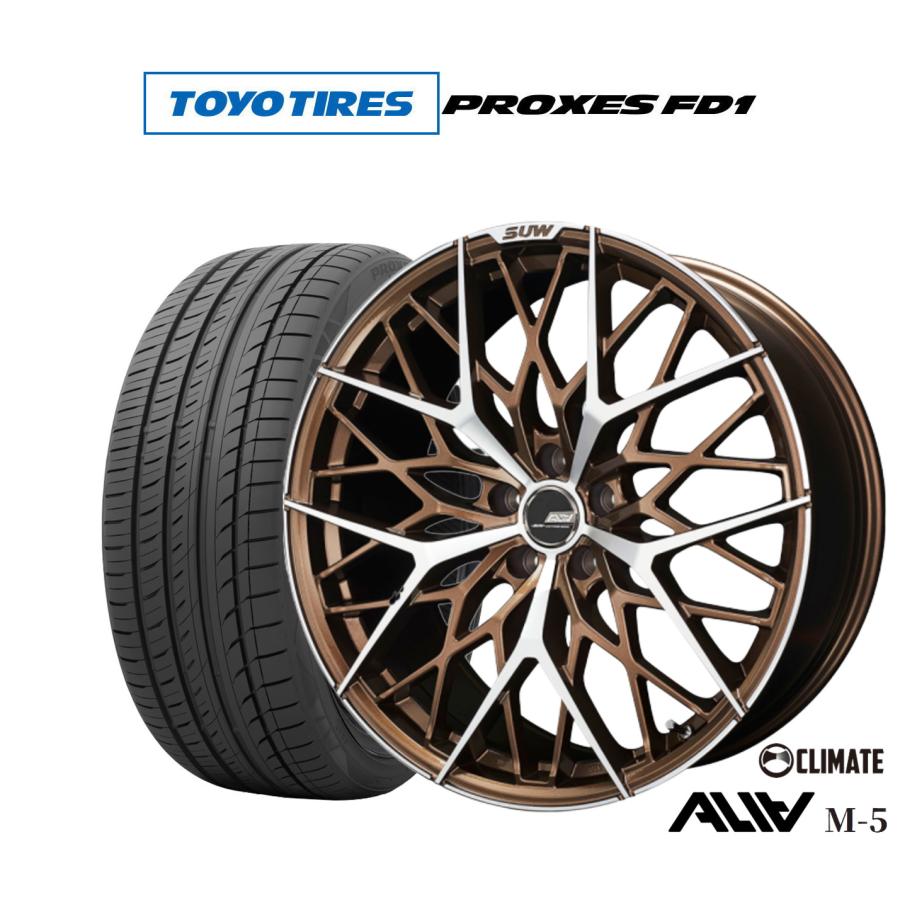 サマータイヤ ホイール4本セット クライメイト SUW スー アリア-M5(ALIA-M5) トーヨータイヤ プロクセス PROXES FD1 245/35R21 : カーポートマルゼン ...