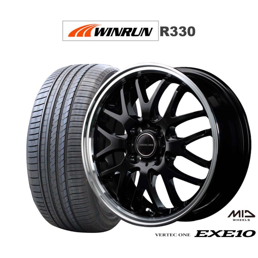 マルカサービス サマータイヤ ホイール4本セット MID ヴァーテック ワン EXE10 WINRUN ウインラン R330 195/45R16 : カーポートマルゼン - 通販 ...