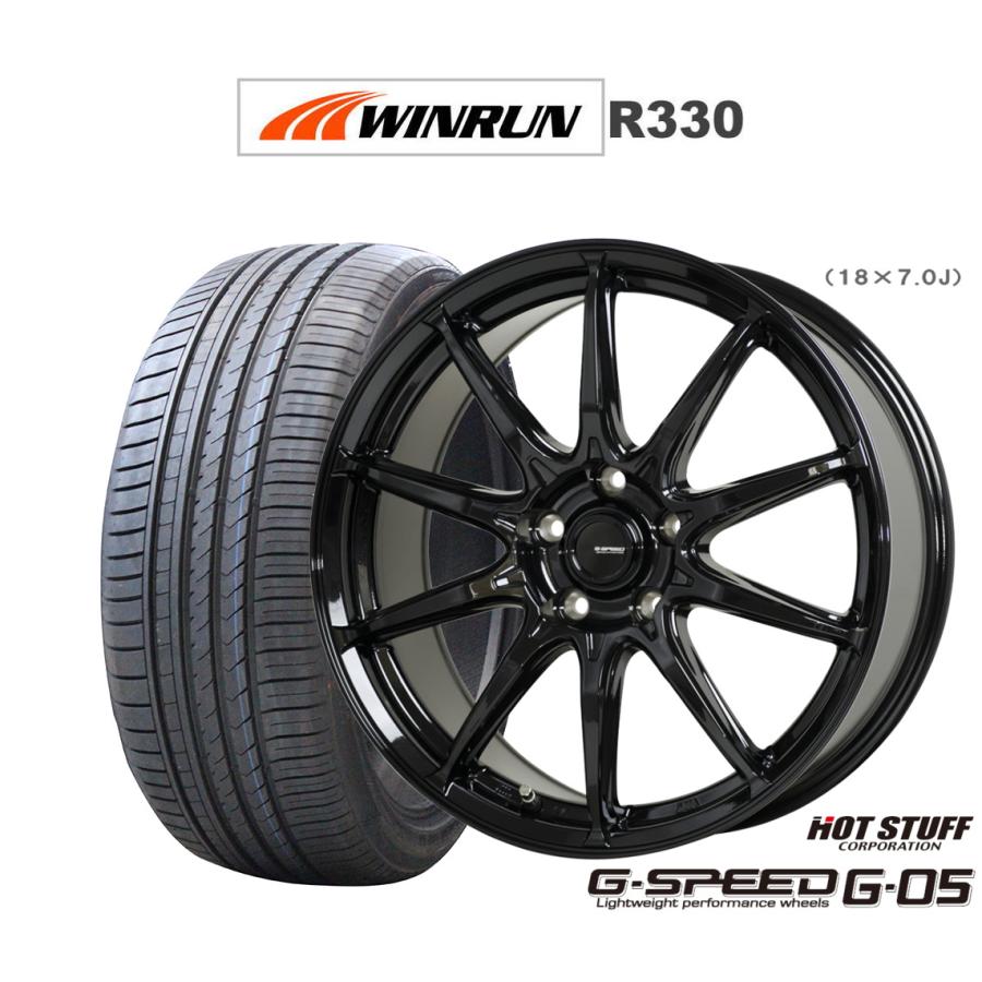 HOT STUFF サマータイヤ ホイール4本セット ホットスタッフ G.speed G-05 WINRUN ウインラン R330 195/55R16 : カーポートマルゼン - 通販 ...
