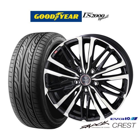 サマータイヤ ホイール4本セット KYOHO スマック クレスト グッドイヤー イーグル LS2000 ハイブリッド2(HB2) 225/40R18 : set-8891556 : カーポート ...