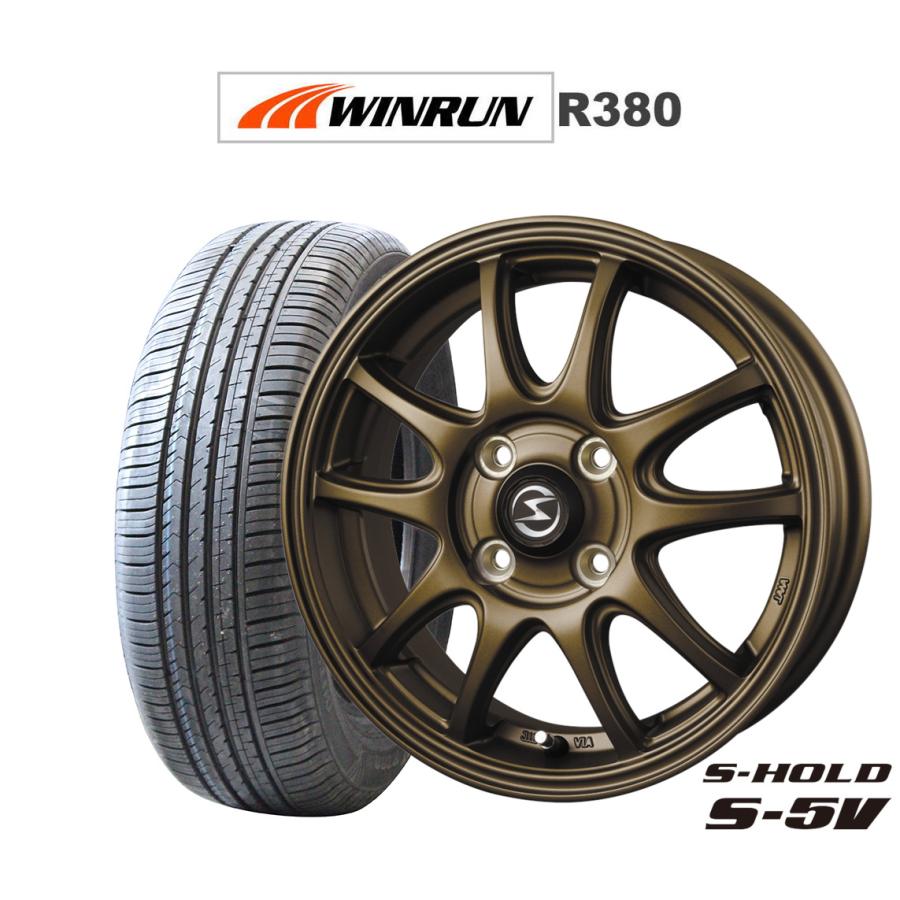 サマータイヤ ホイール4本セット BADX エスホールド S-5V WINRUN ウインラン R380 155/65R14 : カーポートマルゼン - 通販 - Yahoo!ショッピング