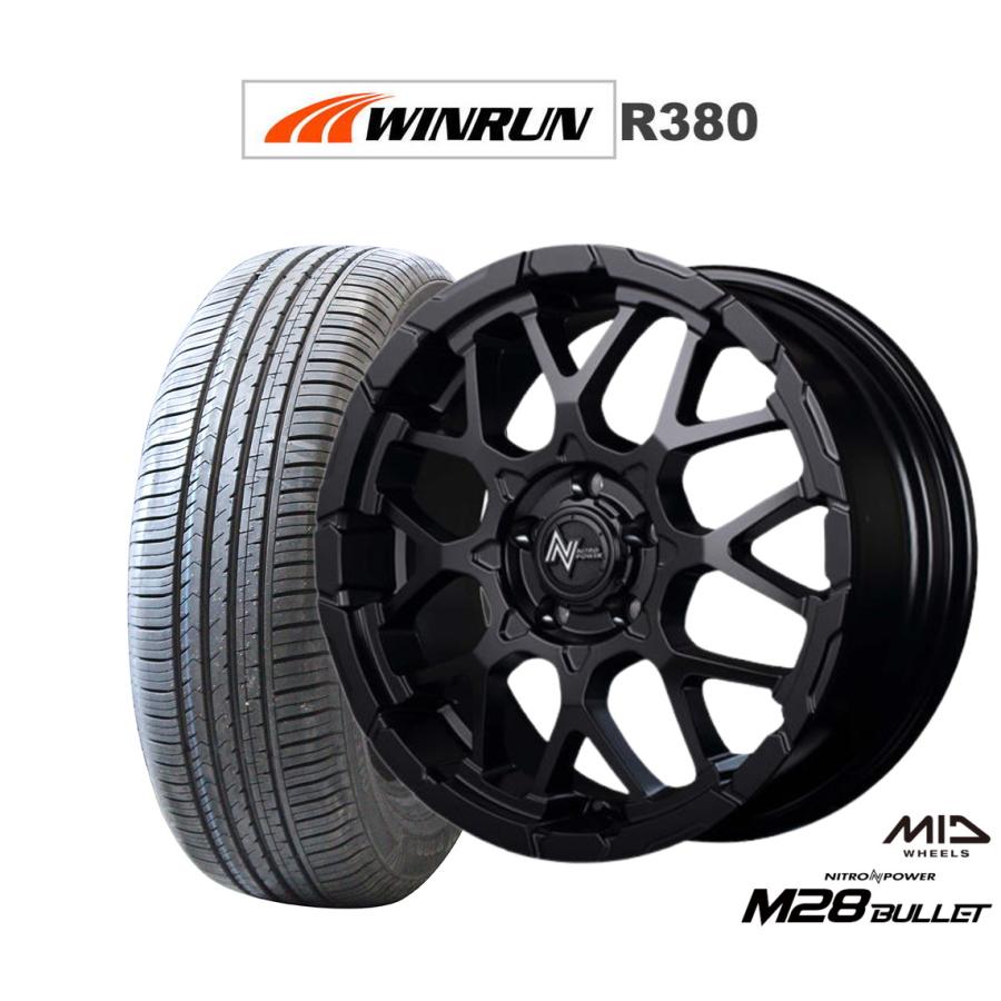 サマータイヤ ホイール4本セット MID ナイトロパワー M28 バレット S WINRUN ウインラン R380 215/65R16 : set-9354798 : カーポートマルゼン ...