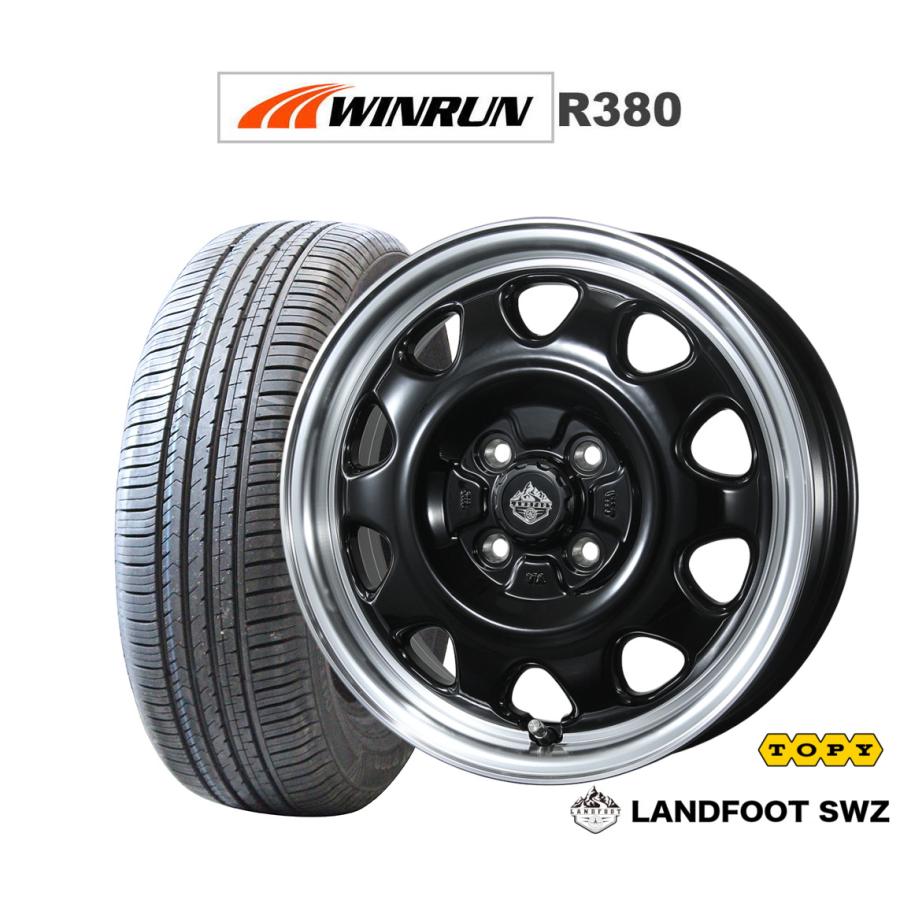 サマータイヤ ホイール4本セット トピー ランドフット SWZ WINRUN ウインラン R380 165/70R14 : カーポートマルゼン - 通販 - Yahoo!ショッピング
