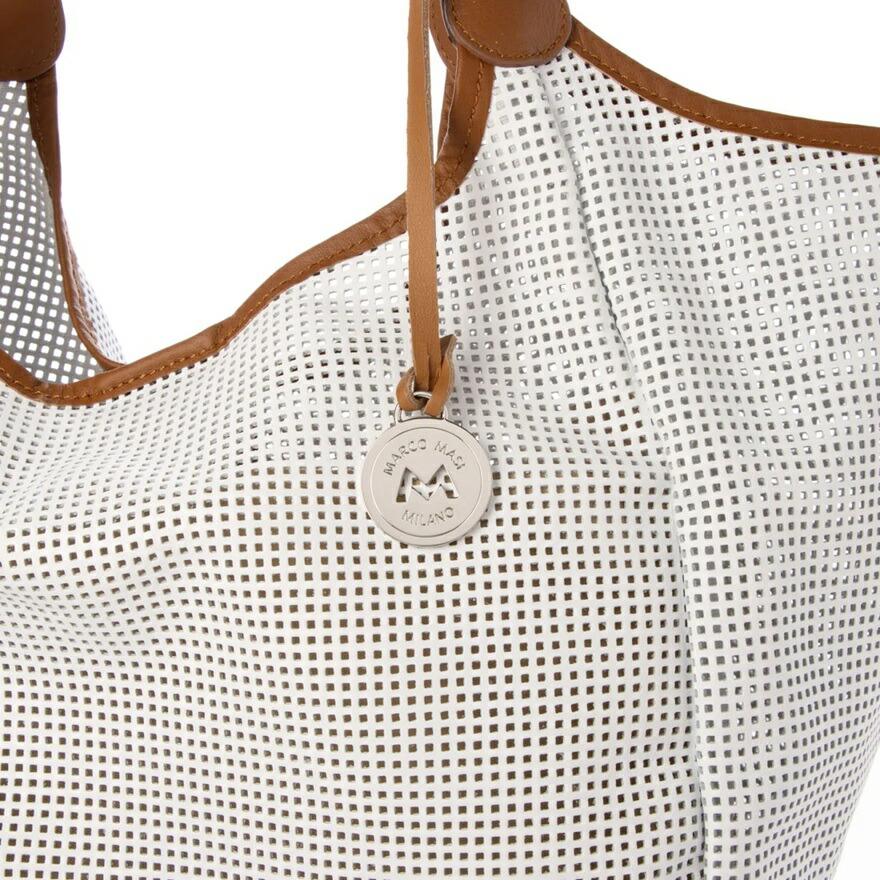 Marco Masi マルコマージ バッグ 2141 トートバッグ レディース イタリア製 牛革 本革 パンチングレザー コンサバ A4 大容量 : Carre - 通販 - Yahoo!ショッピング