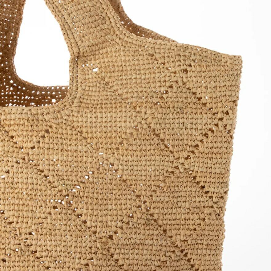 イバオナ IVAHONA トート型 レザーハンドル かご カゴバッグ トートバッグ レディース ラフィア バッグ 春夏 2025 ECOBAG : Carre - 通販 - Yahoo!ショッピング