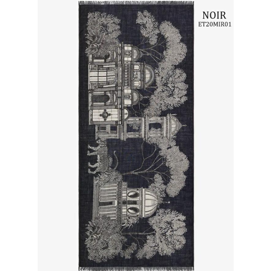 INOUI TOOSH EDITIONS イヌイエディションズ プリントスカーフ ストール ウール コットン インド inouitoosh イヌイトゥーシュ ET20MIR01 秋冬 ...