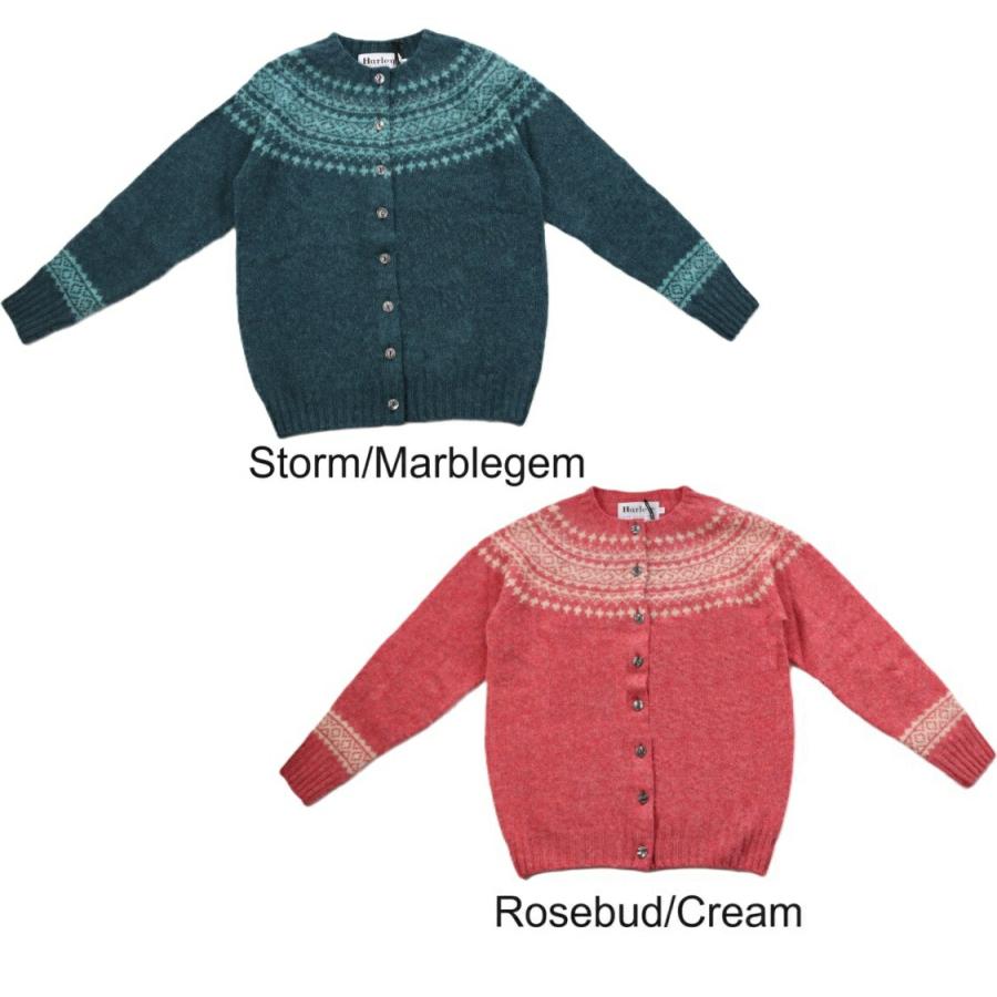 Harley of SCOTLAND scotland ハーレーオブスコットランド ノルディック ボタン カーディガン ニット セーター レディース メンズ NOR’EASTERLY ...