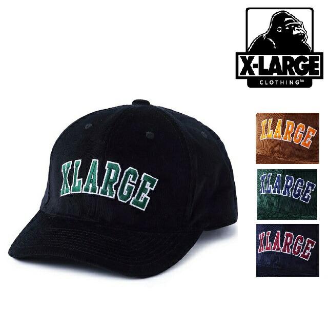 XLARGE エクストララージ X-LARGE CORDUROY SNAPBACK CAPキャップ オールドイングリッシュ ロゴ 帽子 メンズ ...