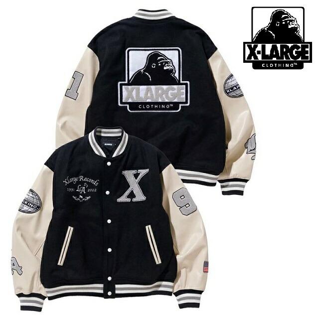 XLARGE（エクストラ ラージ） X-LARGE OG LOGO VARSITY JACKET バーシティジャケット ブランドロゴ 刺繍 ...
