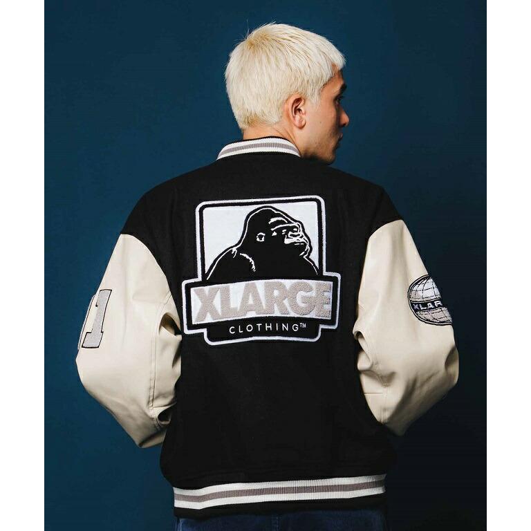 XLARGE（エクストラ ラージ） X-LARGE OG LOGO VARSITY JACKET バーシティジャケット ブランドロゴ 刺繍 ...