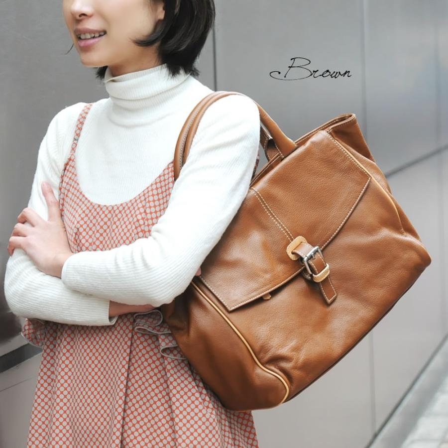 INNUE トートバッグ レディース レディス 通勤 本革レザー フロントベルト フラップポケット A4 イタリアブランド innue モルガーナ brand bag : キャロン国(ストール ...