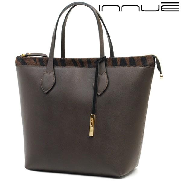 INNUE トートバッグ レディース レディス 通勤 本革レザー ゼブラ柄 ハラコ イタリアブランド innue A4 ヴィオランテ brand bag : キャロン国(ストール 手袋 バッグ ...