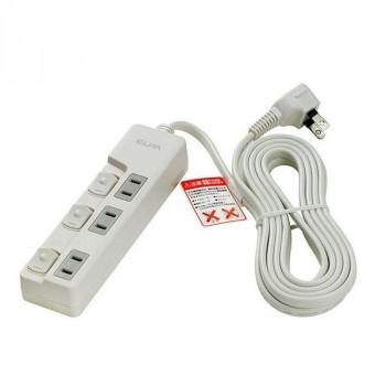 ELPA ランプレススイッチ付きタップ3P3M WLS-U33EB(W) : CARSBAY - 通販 - Yahoo!ショッピング