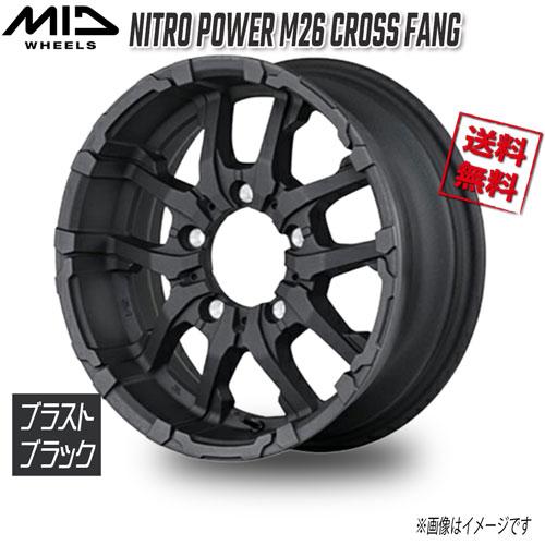 マルカ M.I.D NITRO POWER M26 CROSS FANG ブラストブラック 16インチ 5H139.7 5.5J+20 1本 108.8 業販4本購入で送料無料 : ms ...