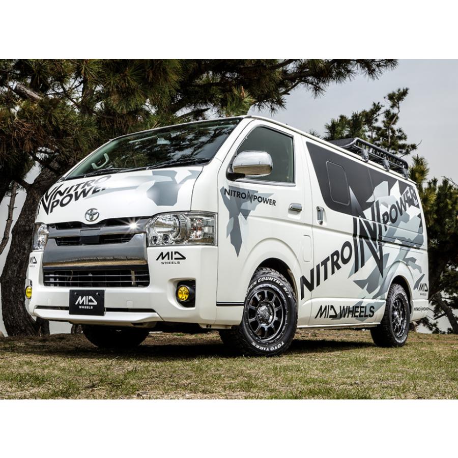 マルカサービス マルカ M.I.D NITRO POWER M10 PERSHING BARREL BLACK EDITION 17インチ 6H139.7 6.5J+38 1本 106.1 ...