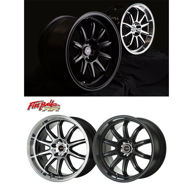 5ZIGEN FIREBALL RR BKP ブラックポリッシュ 18インチ 5H100 7.5J+47 1本 業販4本購入で送料無料 86 BRZ カローラスポーツ プリウス : タイヤの ...