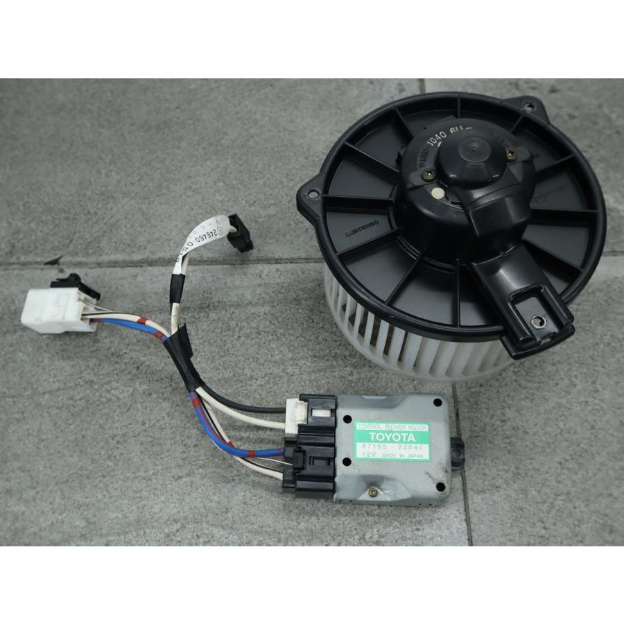 トヨタ マーク2 100系 後期 フロント用 ヒーター ブロアモーター ブロアレジスター付 ※ 87103-22120 87165-22040 ...