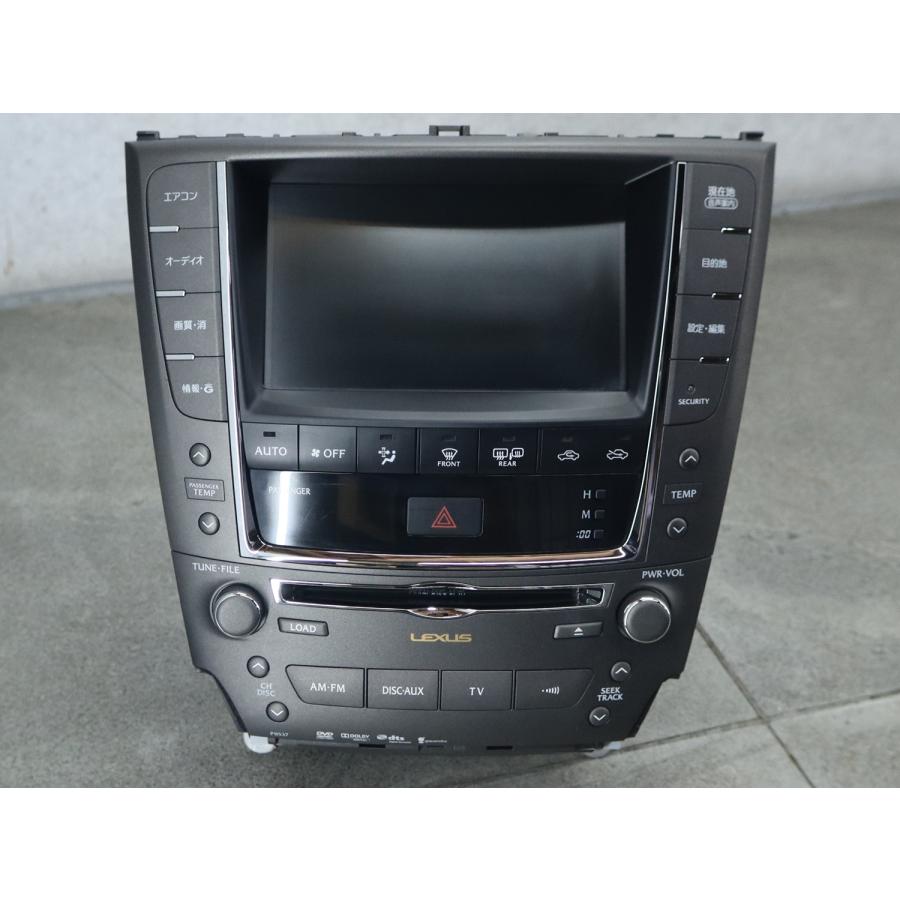 レクサスIS250 GSE20 GSE25 後期 純正 ナビゲーション ディスプレイ マルチディスクプレーヤー付 ※ 86431-53292 412300-4090 DENSO : a-c ...