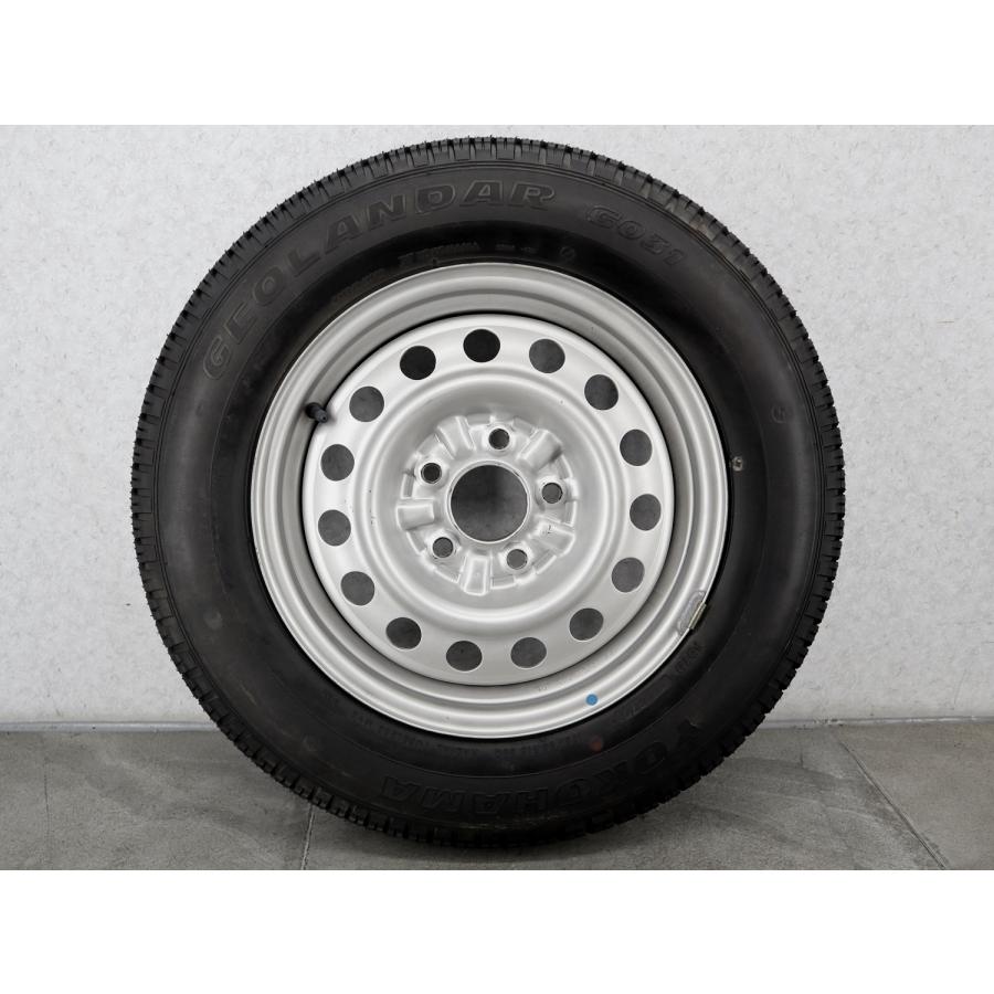 三菱 パジェロミニ H58A 純正 スペアタイヤ (スチールホイール) 15インチ 5.5J 5穴 PCD：114.3 ※ GEOLANDAR 175/80R15 10分山 : アップス ...