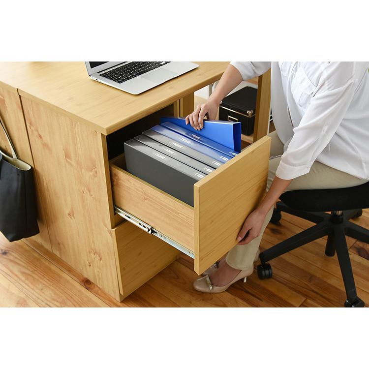 JK-PLAN ツインデスク 90x2 引出+棚付き 学習机 レイアウト自由 単体使用可能 おしゃれ チェスト 棚付き 子供 机 キッズ 勉強 フック付 : インテリアSHOP カーサリア ...