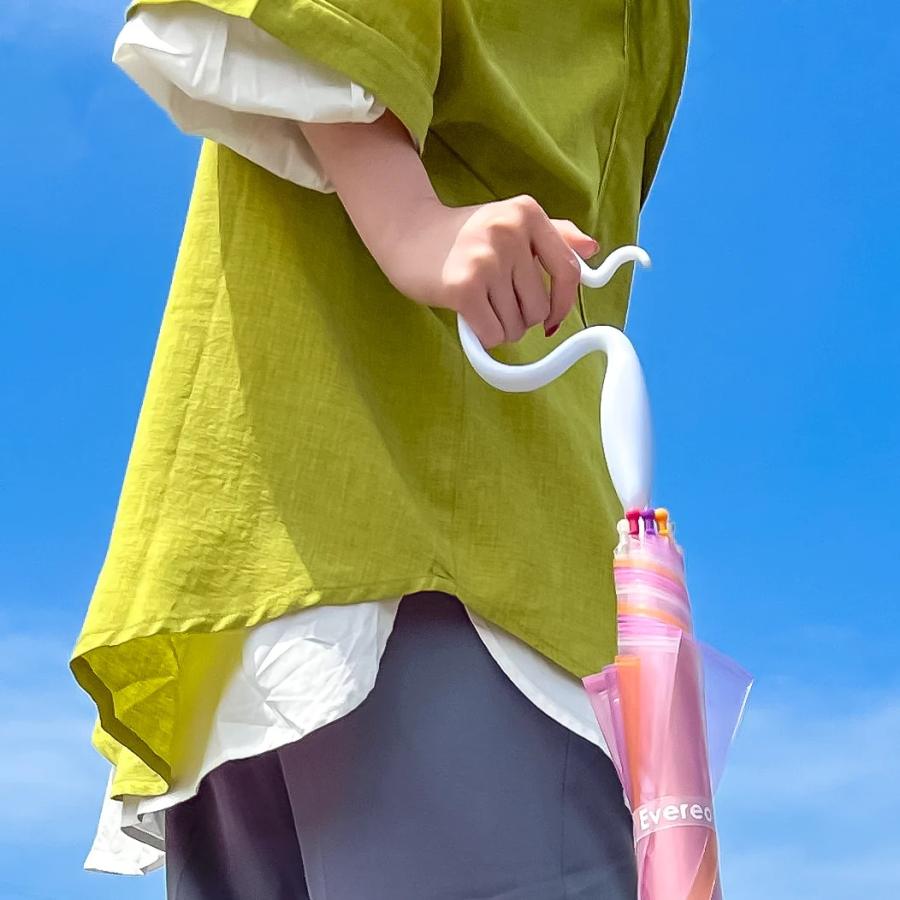 Evereon エバーイオン COMBI コンビ 60cm 傘 かさ カサ ビニール傘 グラスファイバー サスティナブル おしゃれ かわいい 虹色 レインボー : cascata Yahoo ...