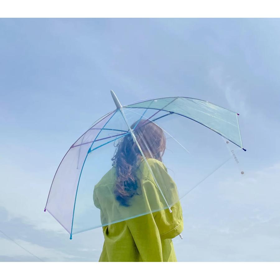 Evereon エバーイオン COMBI コンビ 60cm 傘 かさ カサ ビニール傘 グラスファイバー サスティナブル おしゃれ かわいい 虹色 レインボー : cascata Yahoo ...
