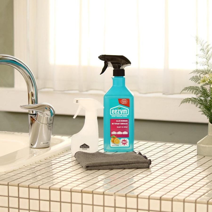 イーオクト サステナブルクリーニング スターターセット【セット内容 3点：eezymマルチクリーナー、MQニットクロス グレー、ecomfortHouseスプレーボトル】 : cascata ...