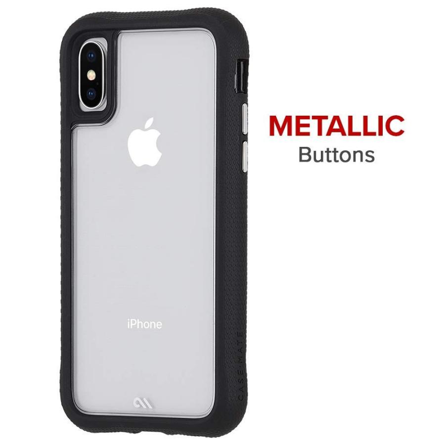 Case-Mate iPhoneX/iPhoneXs 共用 高い耐衝撃機能を持つケース クリア/ブラック Protection Cease Clear/Black :CM037958:Case ...