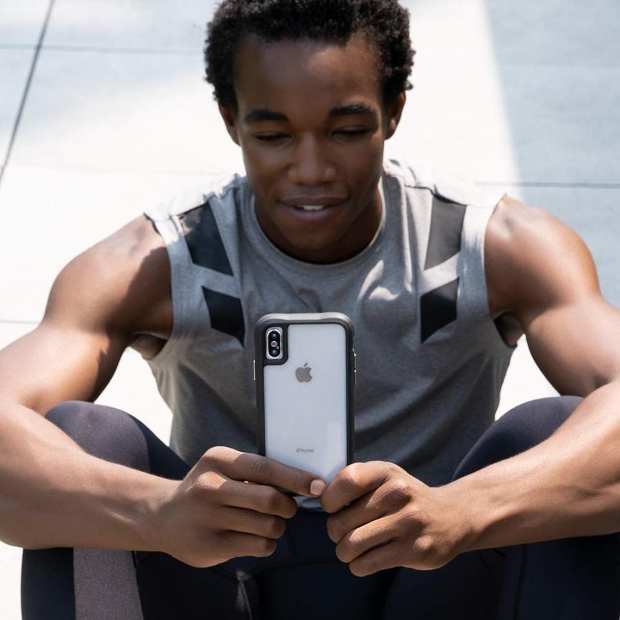 Case-Mate iPhoneX/iPhoneXs 共用 高い耐衝撃機能を持つケース クリア/ブラック Protection Cease Clear/Black :CM037958:Case ...