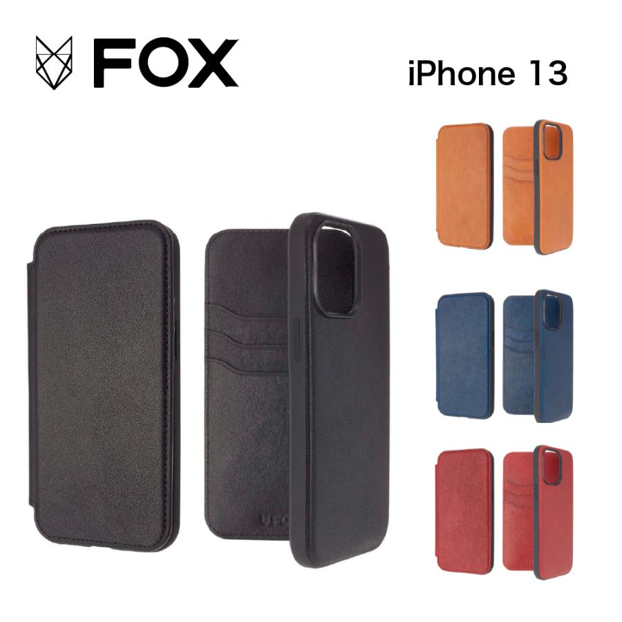 iPhone 13 FOX フォックス FOLIO CASE AGING LEATHER スマホケース アイフォンケース レザー ケース 本革 ...