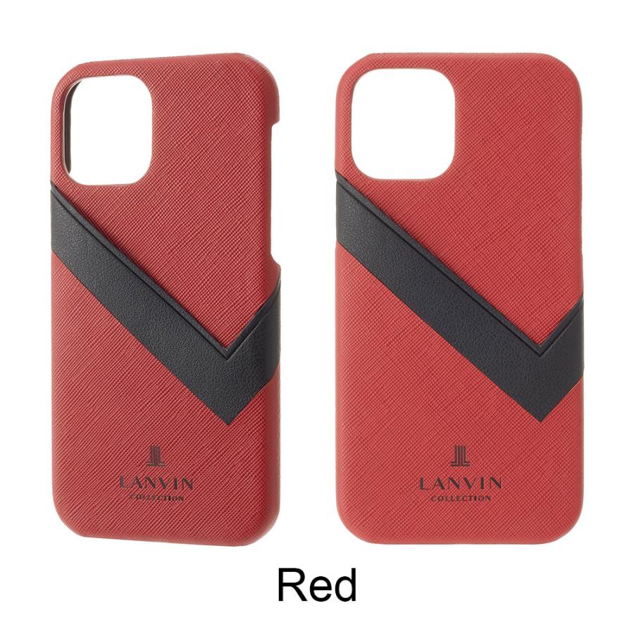 LANVIN COLLECTION 正規代理店 ランバン コレクション iPhone13 13pro 13promax ケース Shell Case Lined メンズ : FOXSTORE ...