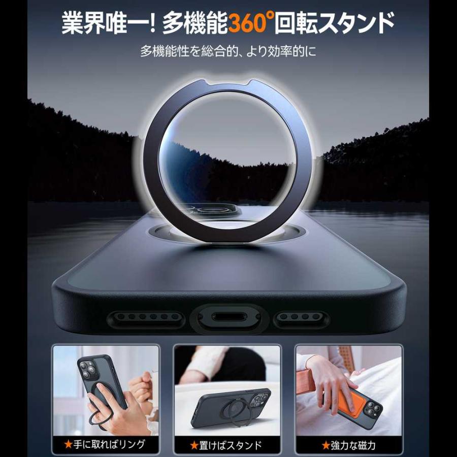 TORRAS ガラスフィルム同梱 UPRO Ostand Pro Case iPhone13 13pro 13promax スマホケース 耐衝撃 画面 液晶 保護 米軍MIL規格 リング ...