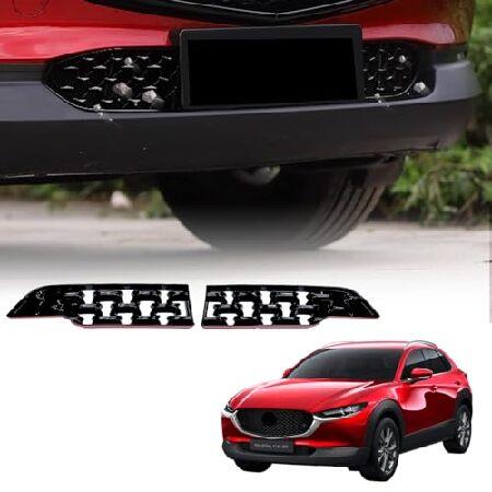 WUJZ マツダ CX5 フロントグリルメッシュインサートトリム フロントグリルガード マツダ CX-5(2022-203)、CX30 ...