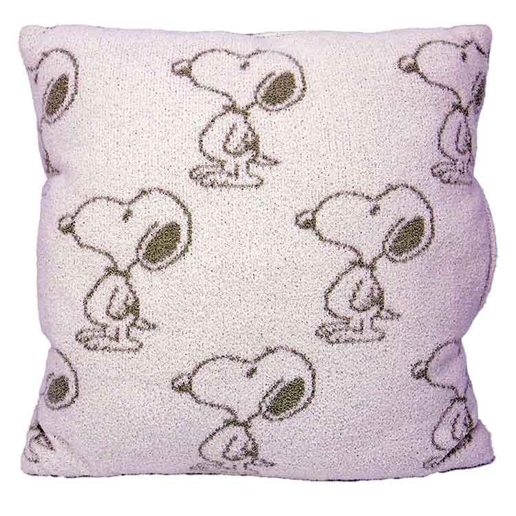 スヌーピー ハンドインクッション 188175 ふわもこニットリラク fuwa moco knit relax モノトーン ...