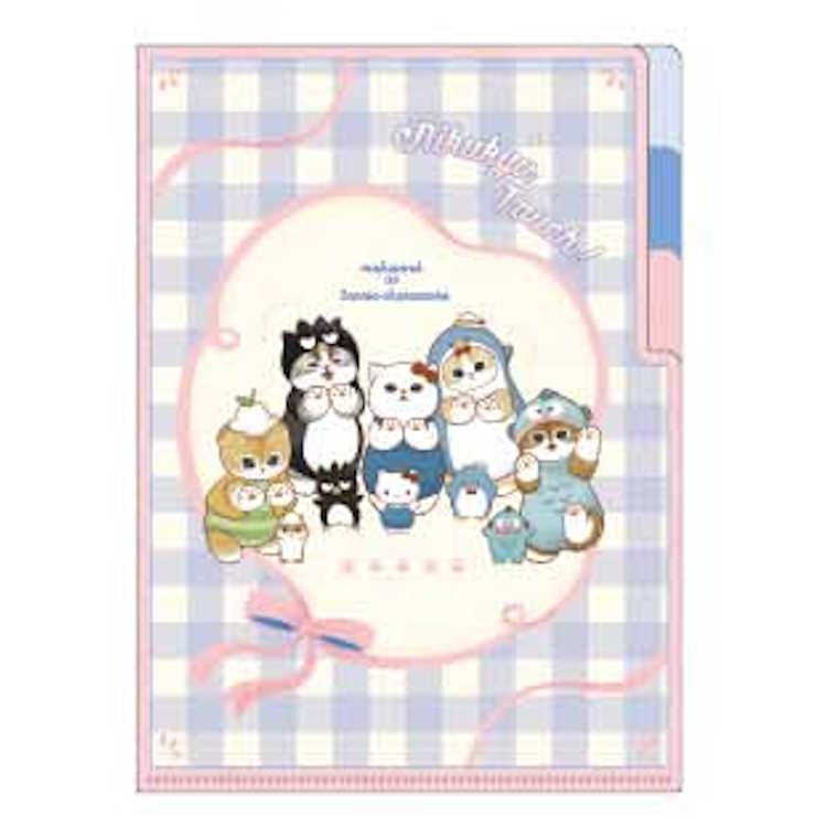 mofusand×サンリオキャラクターズ クリアファイル A5 3P リボン 複数ポケット 3ポケット 収納 整理 763033 : キャラクター雑貨 ラフラフ - 通販 - Yahoo!ショッピング