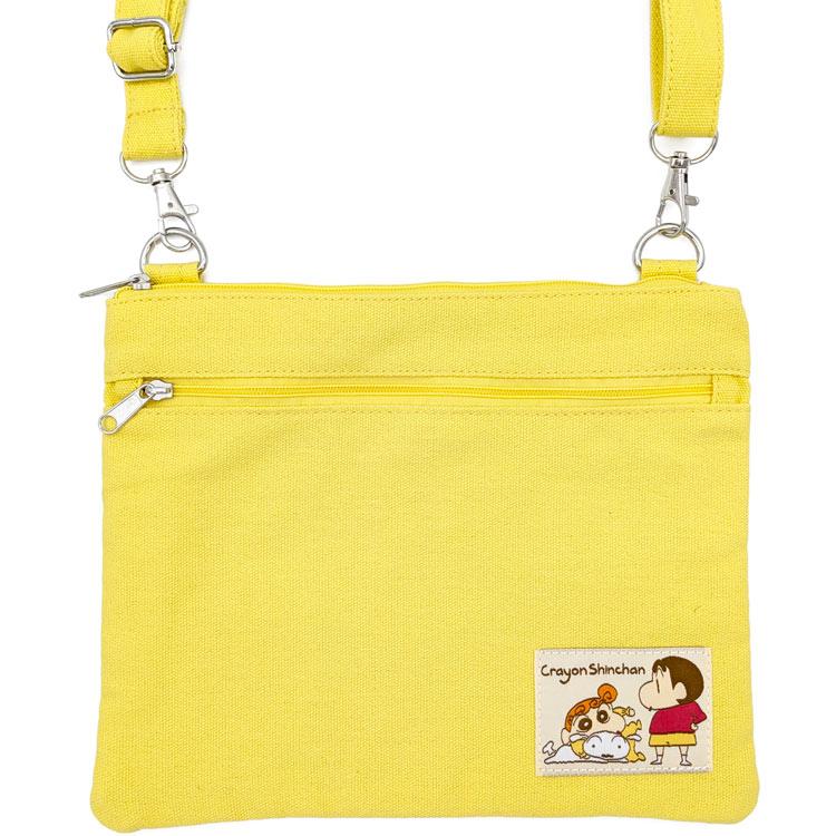 クレヨンしんちゃん コンバインサコッシュ しんのすけとひまわり 419427CrayonShinchan 黄 ミニバッグ クリアポケット セール・ラッピング不可 : キャラクター雑貨 ラフラフ ...