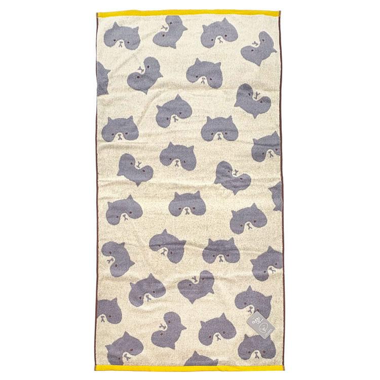 グーペ バスタオル ヘイキャット 080237 : キャラクター雑貨 ラフラフ - 通販 - Yahoo!ショッピング