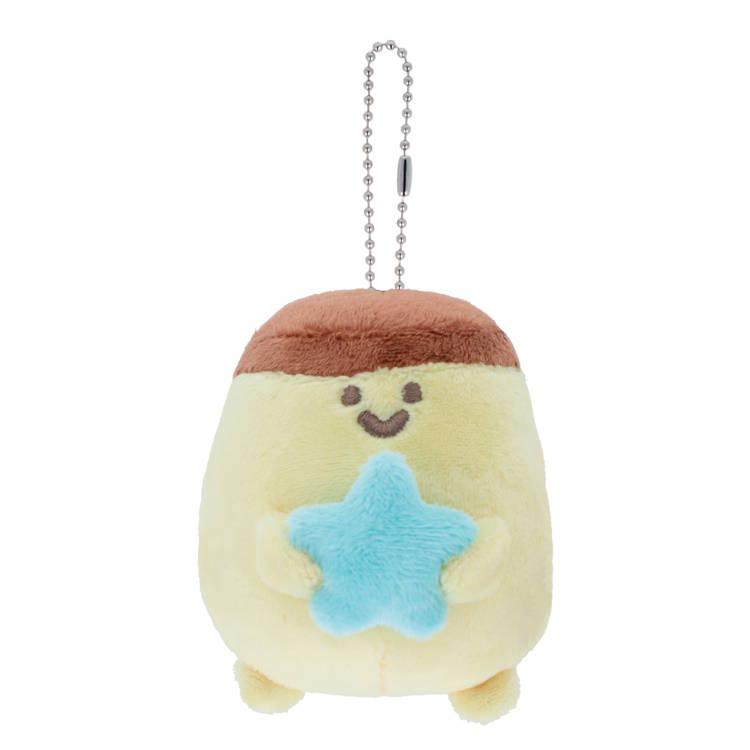 お文具といっしょ ぬいぐるみキーホルダー ふわふわナイト プリンさん ダイカット キーホルダー 小物入れ ミニポーチ 目印 790930 ...