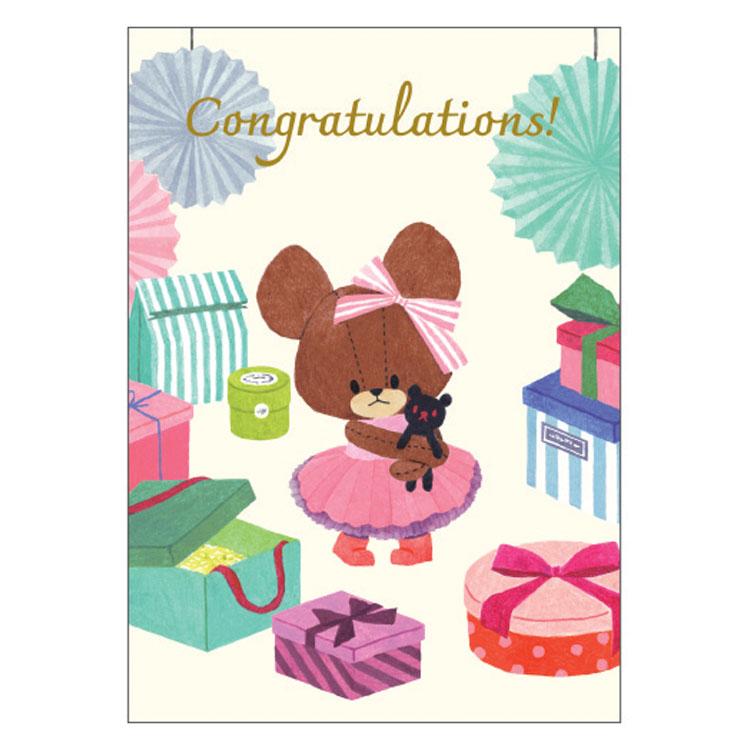 くまのがっこう ポストカード アイボリー 811640 プレゼントフォーミー Congratulations おめでとう お祝いカード : キャラクター雑貨 ラフラフ - 通販 - Yahoo ...