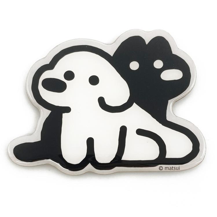 matsui ダイカットマグネット ぺたんこポーズ 175179 イラストレーター いぬ イヌ : キャラクター雑貨 ラフラフ - 通販 ...