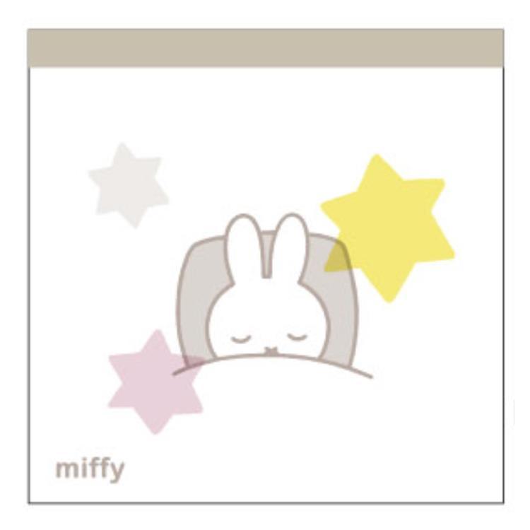 ミッフィー メモパッド スクエア good night 985453 COLOR&SHAPE Miffy ディックブルーナ : キャラクター ...