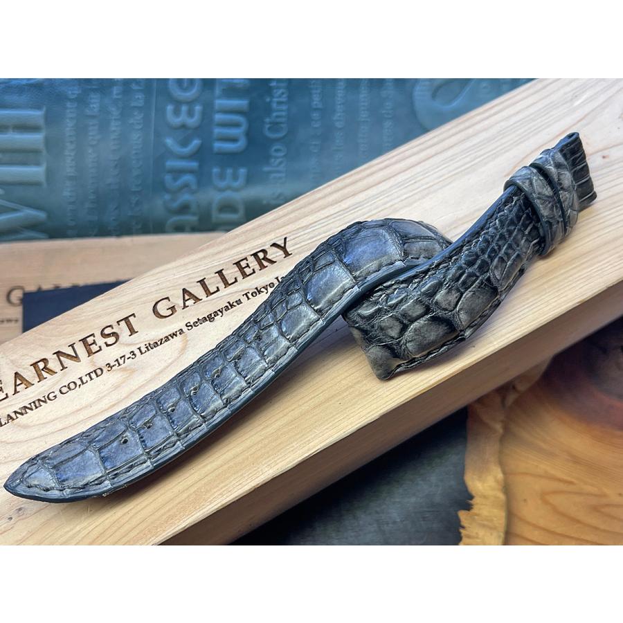 極上一点もの！22mm、墨染クロコ、脚元ハイブリット、Dバックル付き！ : hb-only-244 : キャストプランニングYahoo!店 - 通販 - Yahoo!ショッピング