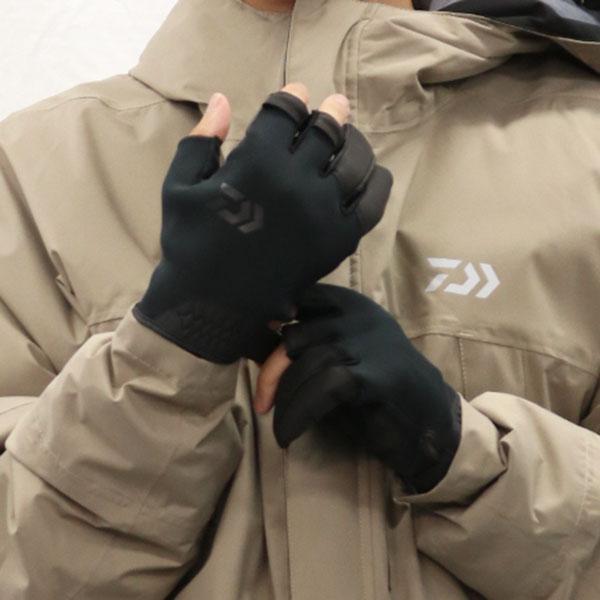 DAIWA（釣り） ダイワ 防寒手袋 DG-6523W 防寒ゲームグローブ 3本カット ブラック L : 釣具のキャスティング ヤフー店 - 通販 - Yahoo!ショッピング