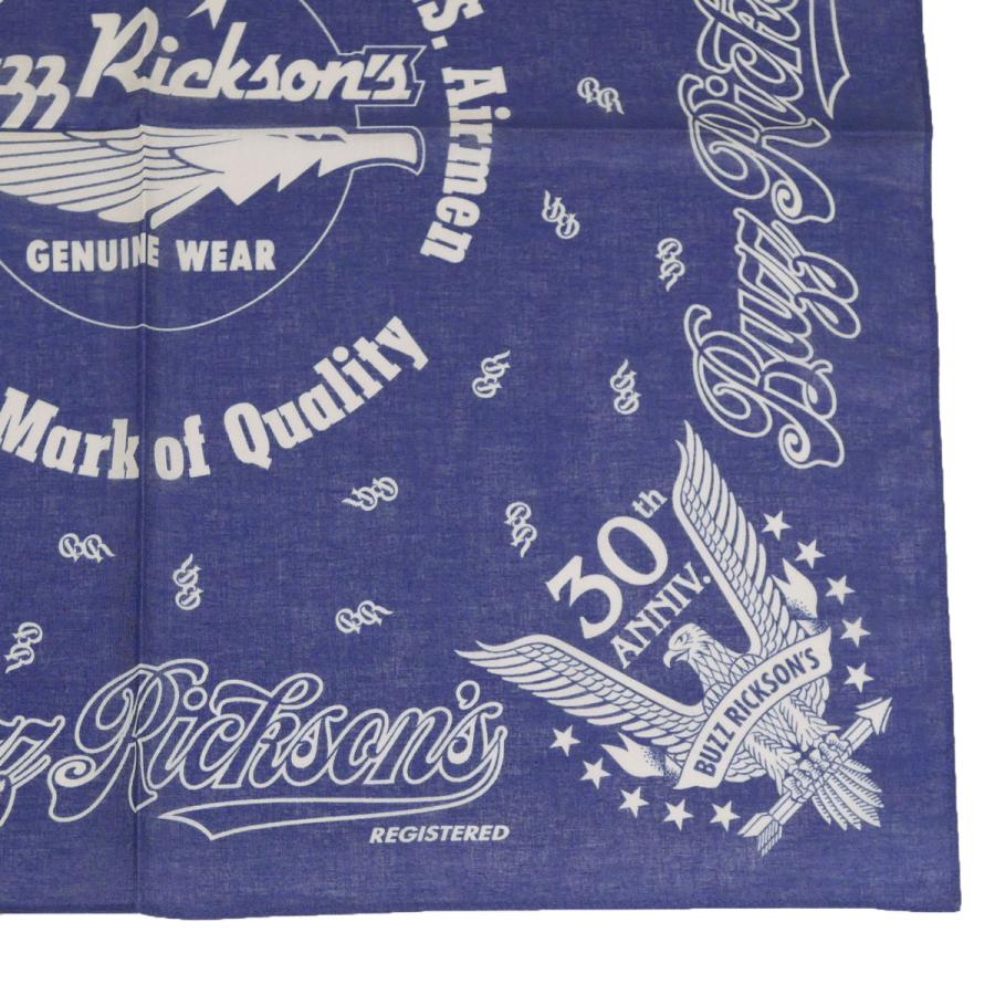 BUZZ RICKSON'S バズリクソンズ BR02761 バスリクソンズ 30周年 バンダナ 抜染プリント 30th ...