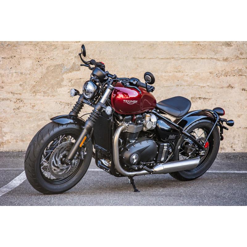 1/18 トライアンフ ボンネビル ボバー レッド 赤 Triumph Bonneville Bobber dark red black 1:18 Bburago 梱包サイズ60 : ...