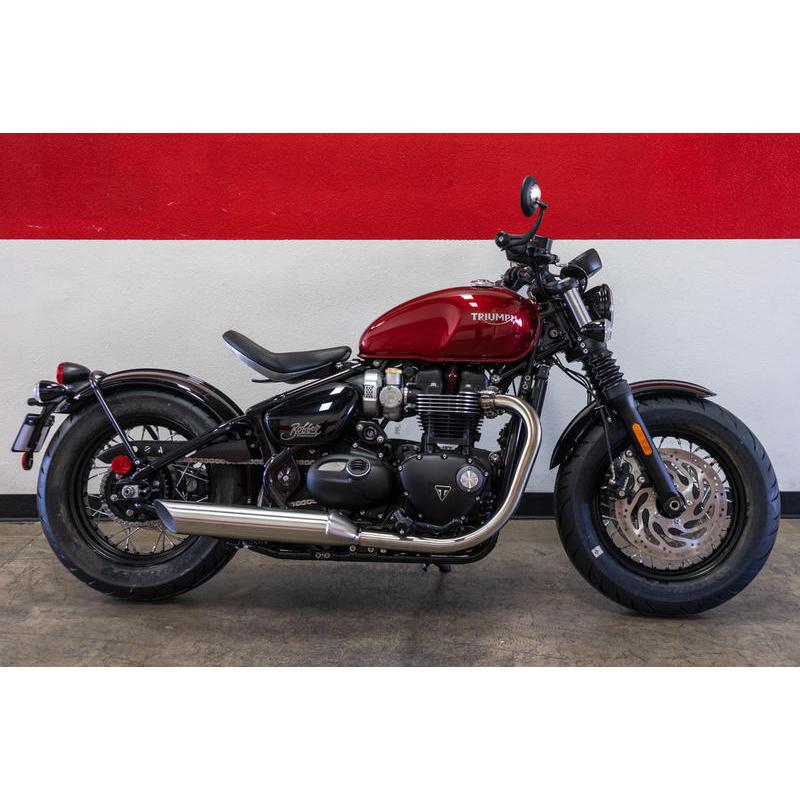 1/18 トライアンフ ボンネビル ボバー レッド 赤 Triumph Bonneville Bobber dark red black 1:18 Bburago 梱包サイズ60 : カタラン ...